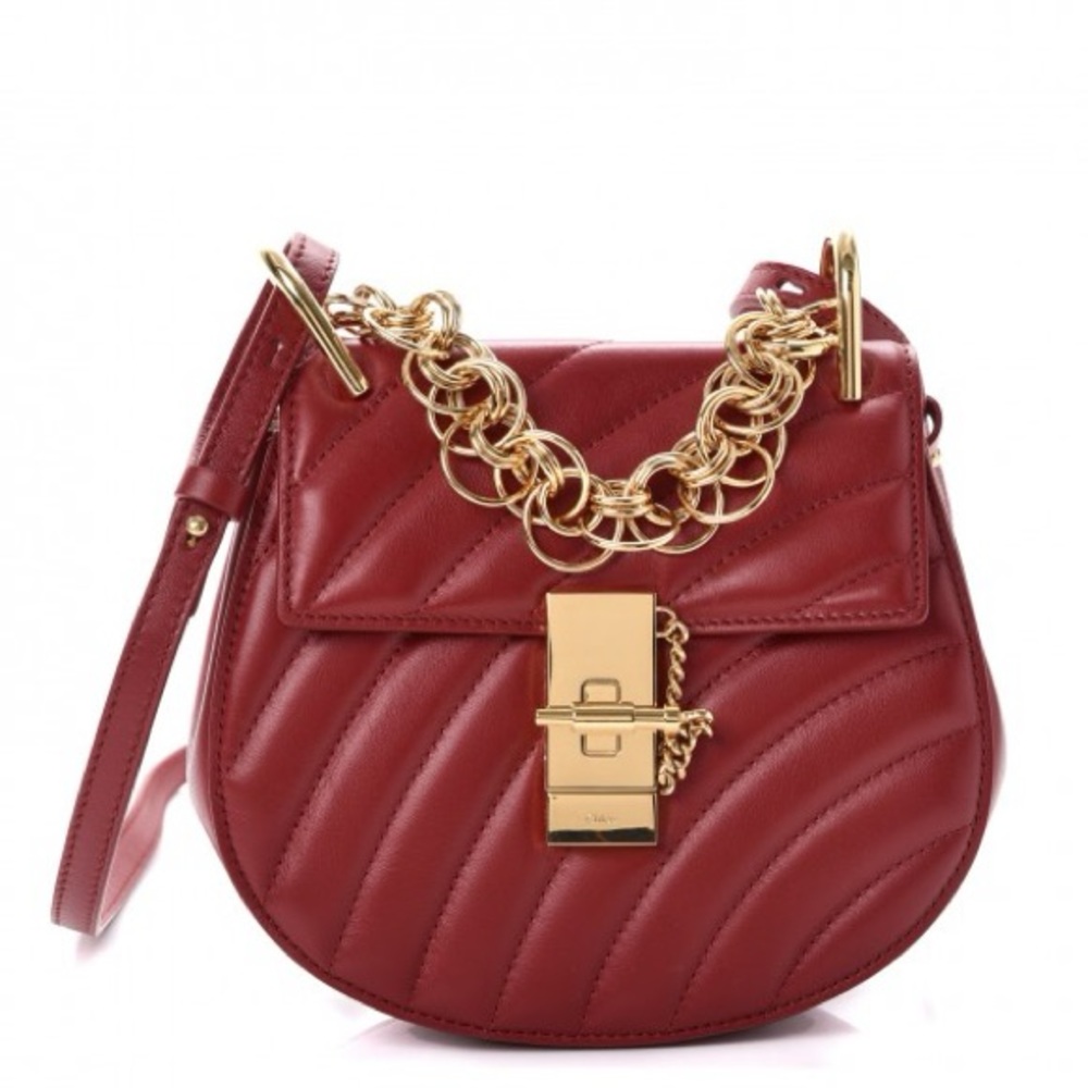 Chloe Calfskin Quilted Mini Drew Bijou Shoulder Bag D… - Gem